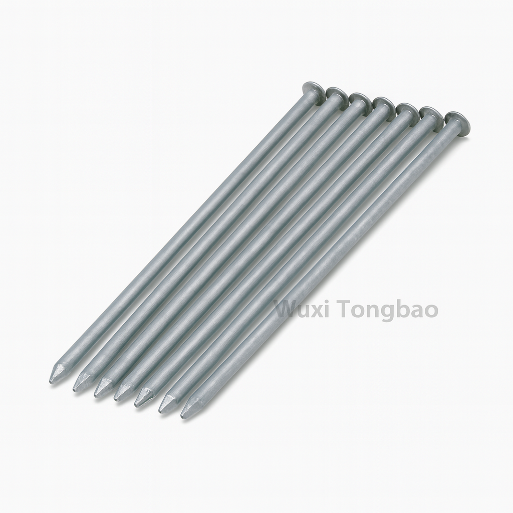China Forged carbon steel drift pin with hot-dip galvanized finish ...