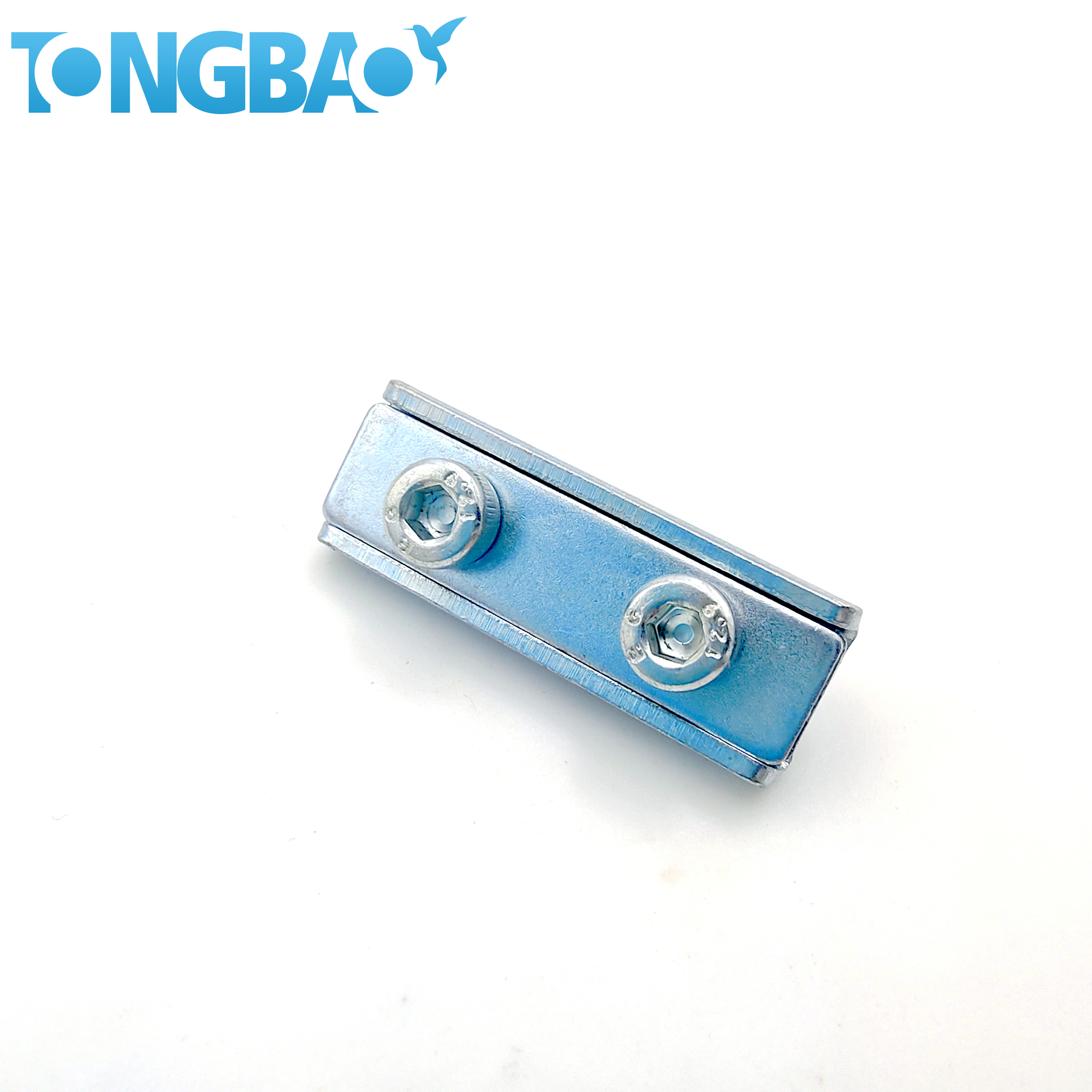 China Silver Steel Cable Clamp With 2 Plates Factory and Manufacturers ...